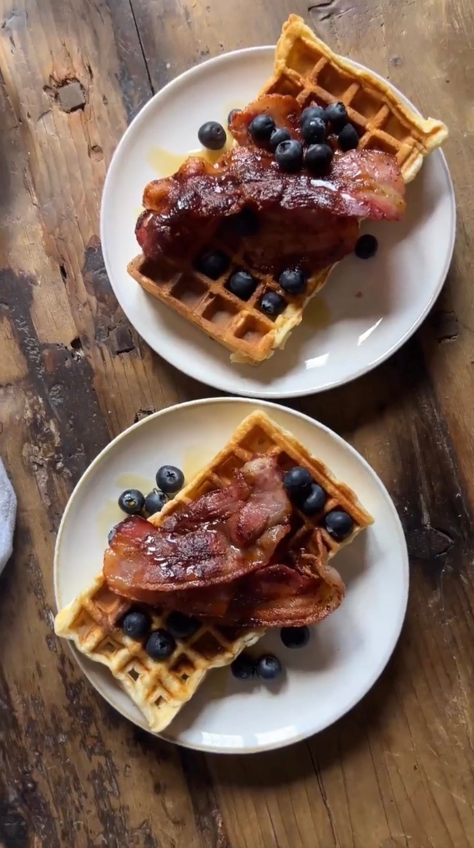 Bacon, Blueberry, and Maple Waffles – CooksProfessional