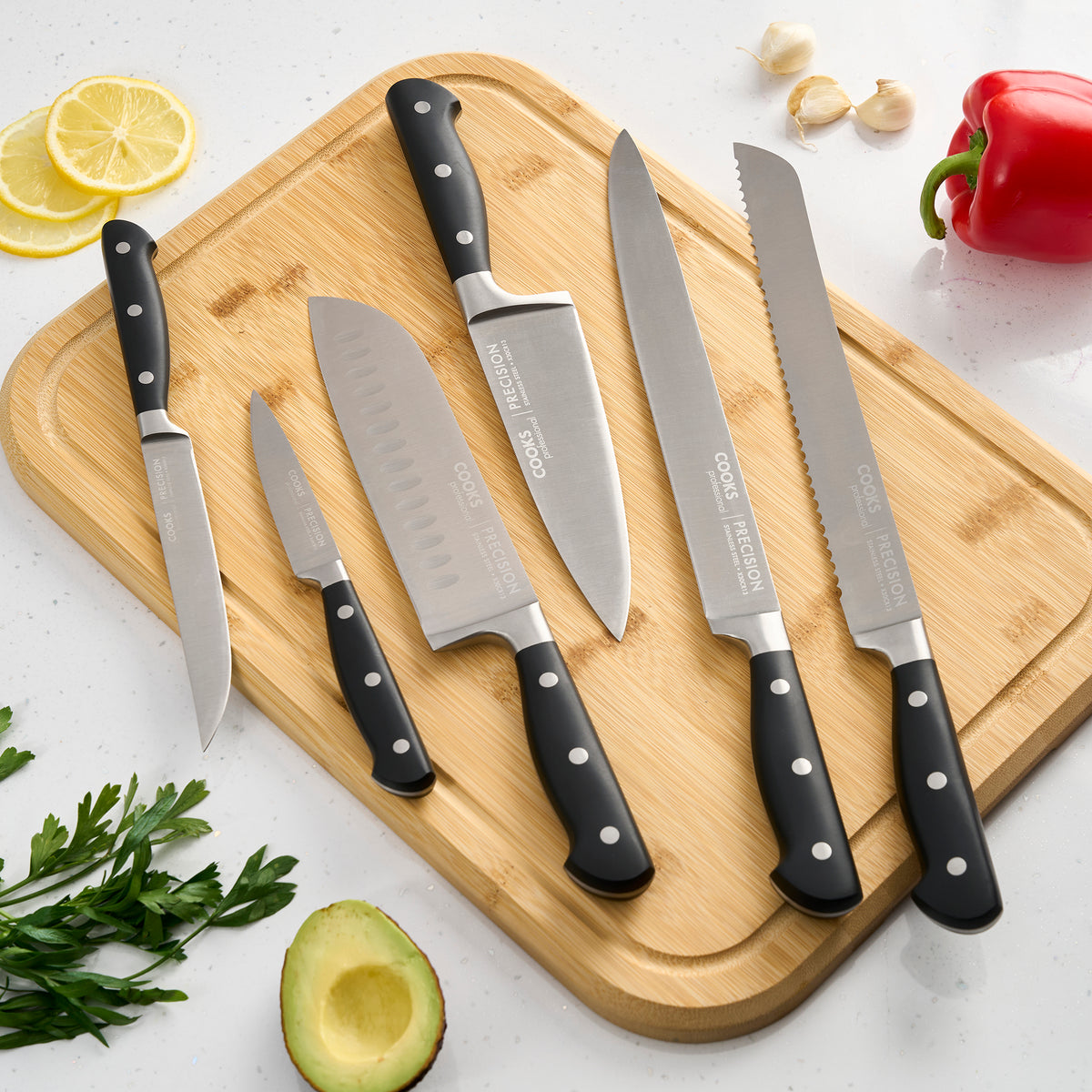 Cooks Professional PRECISION Knives | 6 Piece Set – CooksProfessional